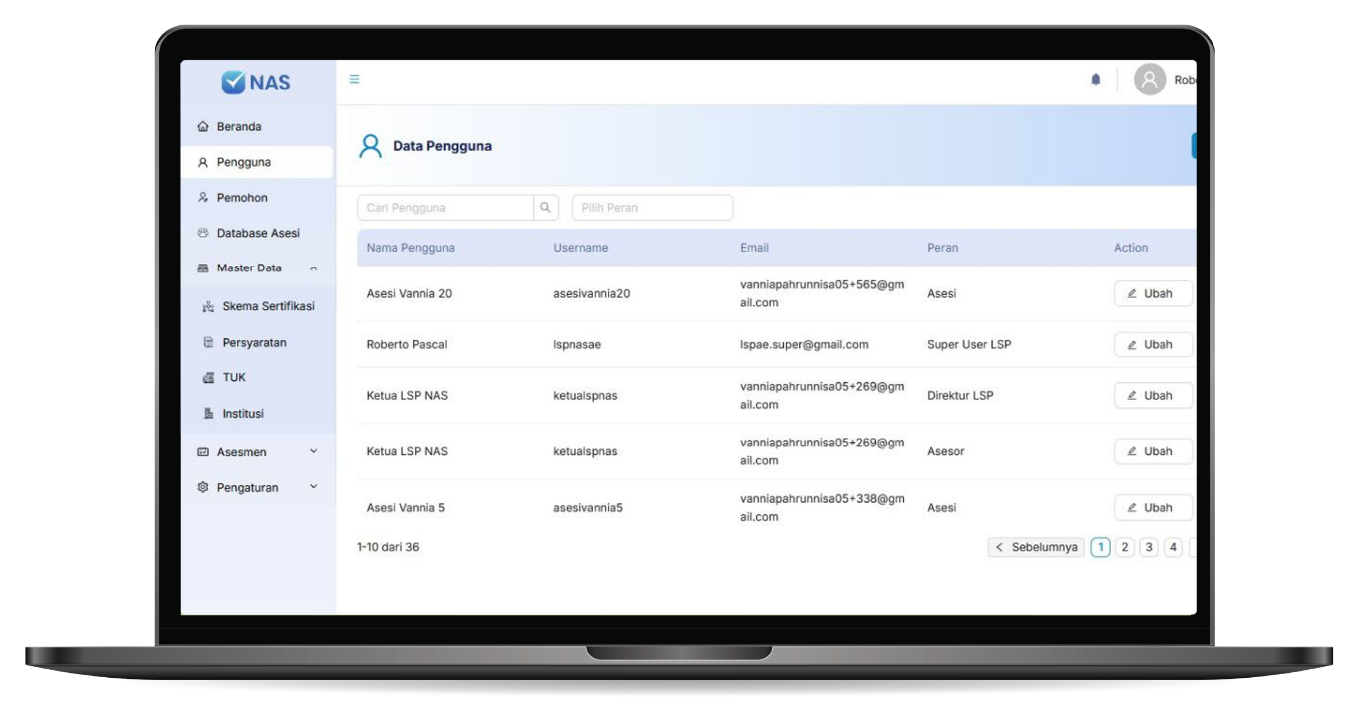 Aplikasi LSP - NAS Online
